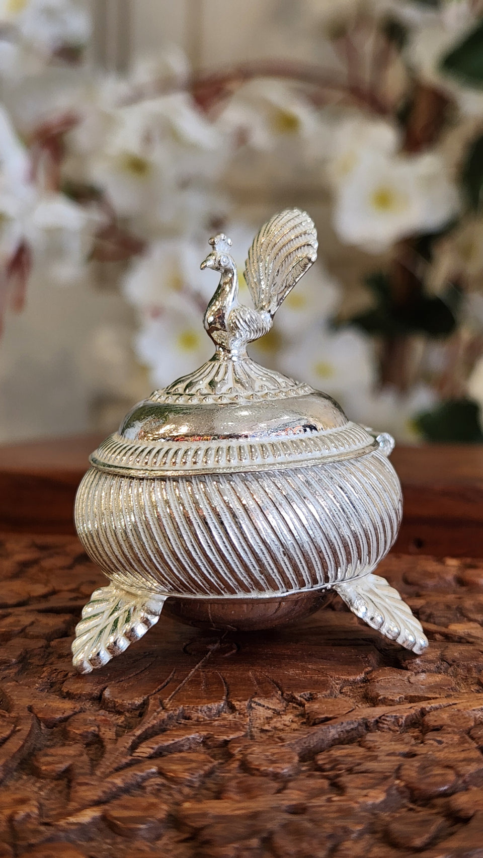 Pure Silver Sindur Box – House of Nepal